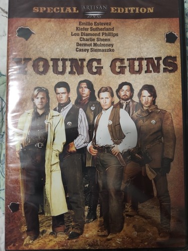 Special Edition Young Guns DVD 1988 Movie Western Film Sheen Estevez ...