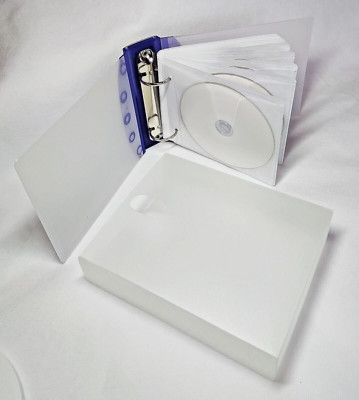 DVD CD KEEPER – CD/DVD case Wallet Ring Binder HOLDS 20 DISCS RANDOM ...