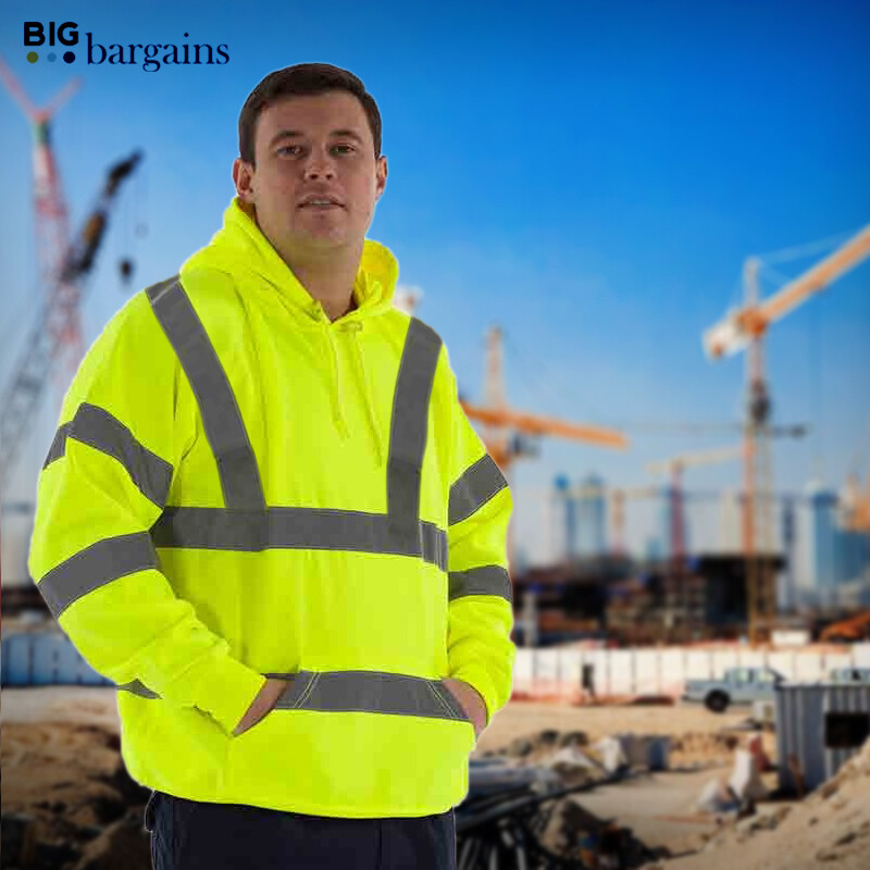 Hi Vis Viz Tracksuit Workwear Hoodie Trousers Pants Jogging Bottom ...