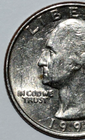 1990 D Washington Quarter Error Double-Die Mint Mark, DD Wing Die Clash ...