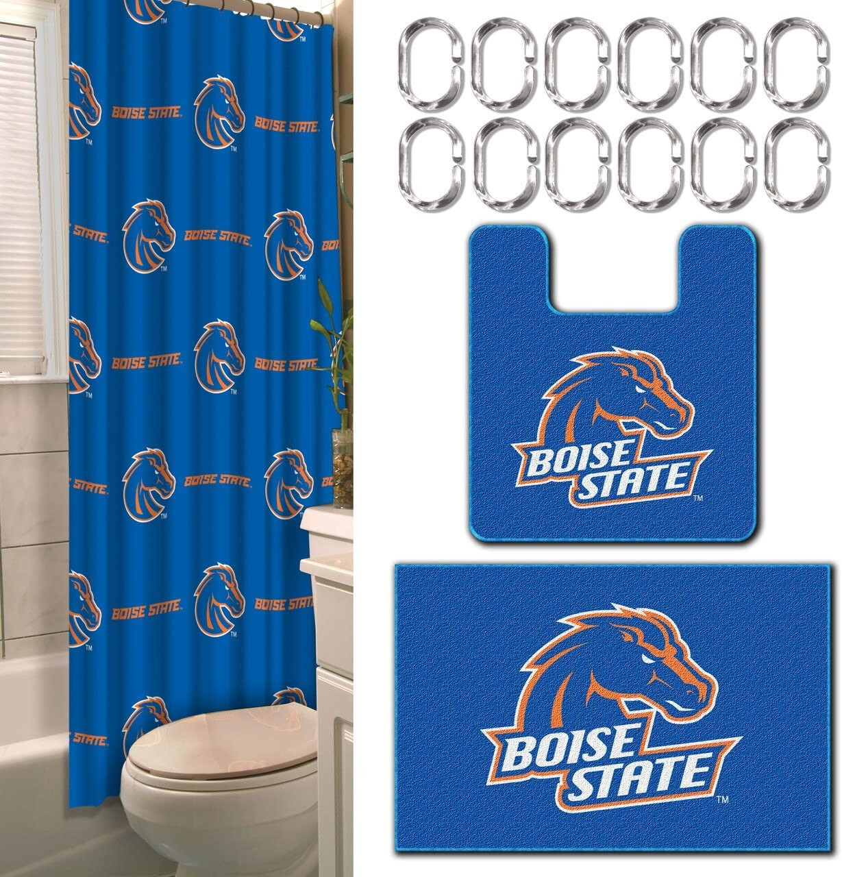 The Northwest Company Boise State Broncos 15 Piece Bath Set | eBay