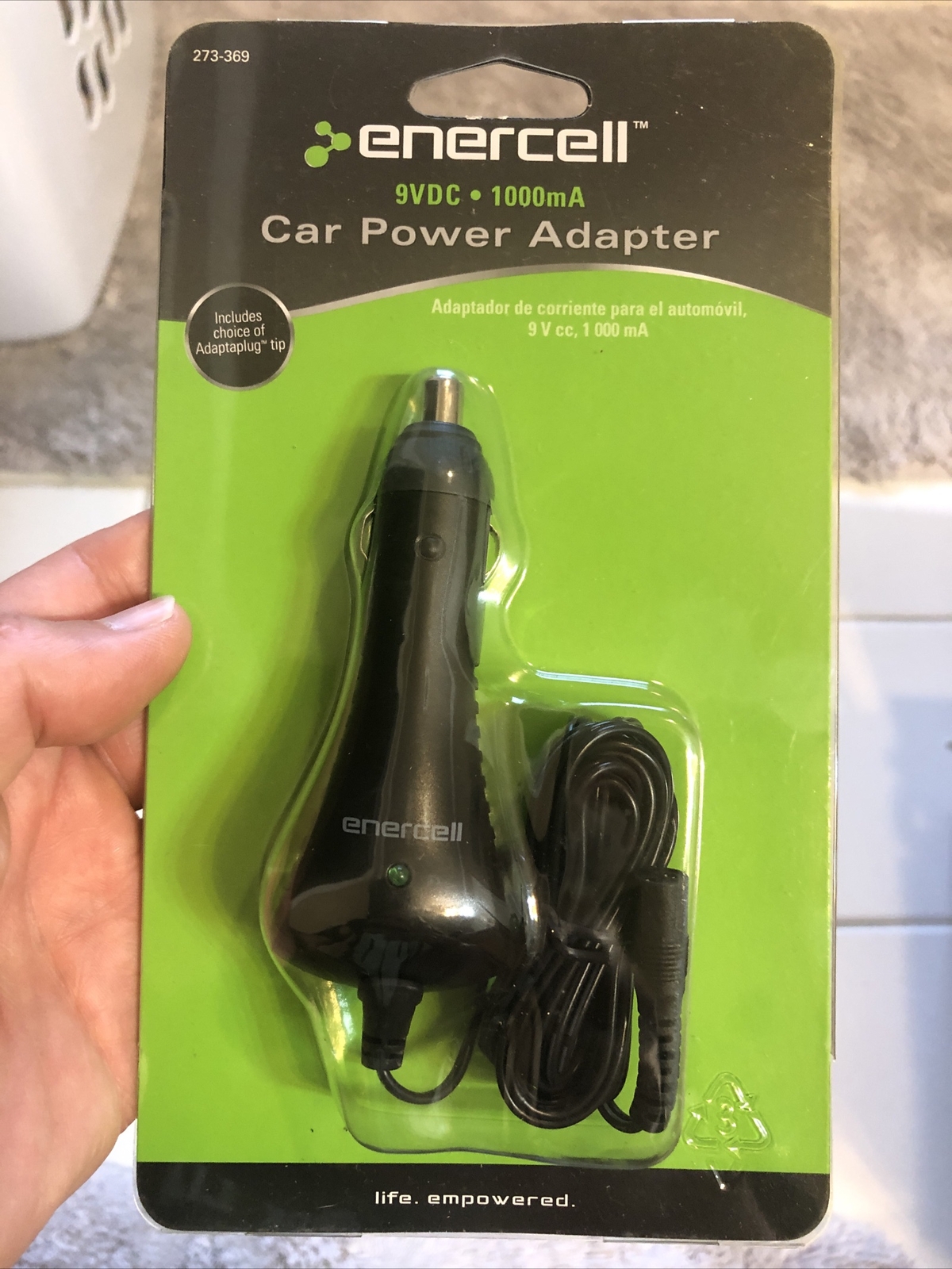 Car Power Adapter 9 Volt 1000ma Vehicle DC Enercell 9vdc 2730369 for ...