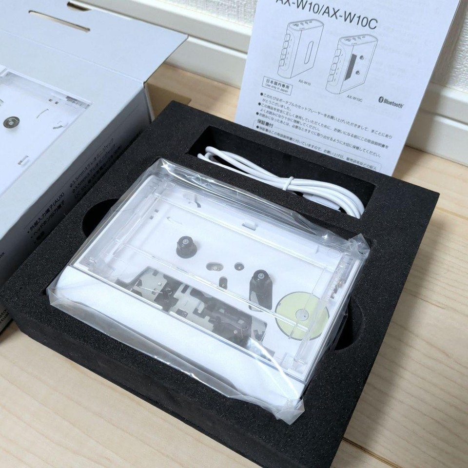 Toshiba AUREX Walky AX-W10C Bluetooth Cassette Player USB-C White BOX ...