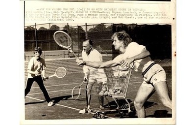 1977 Harry Hopman Tennis Lesson Photograph - Vitas Gerulaitis & Rob ...