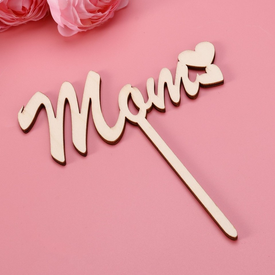 Mothers Day Cake Topper Picks for Mother's Mom Flowers Happy Decoration ...