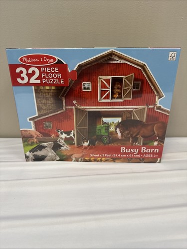 Melissa & Doug Busy Barn 32 Piece Floor Puzzle | eBay