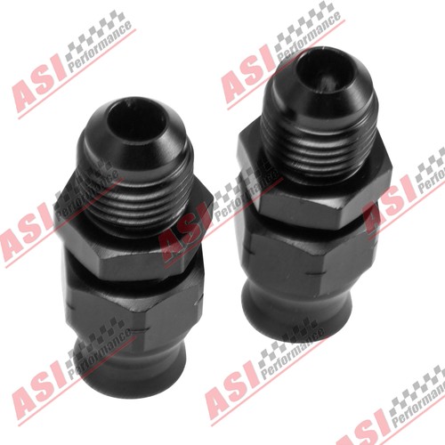 To 5/16" Hardline Compression Fitting Adapter Aluminum AN6 2 Pcs 6AN ...