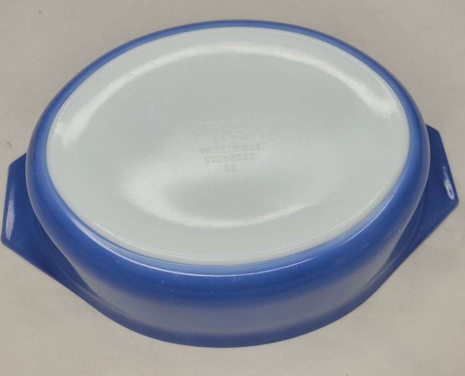 HTF Vtg 1970 Pyrex Midnight Bloom 043 1-1/2 qt Casserole Dish Promo ...