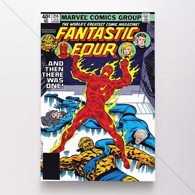 Fantastic Four #214 Poster Canvas F4 Marvel Comic Book Art Print | eBay