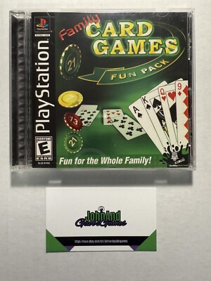 Family Card Games Fun Pack for PS1 - Complete 2003 Edition - Good ...