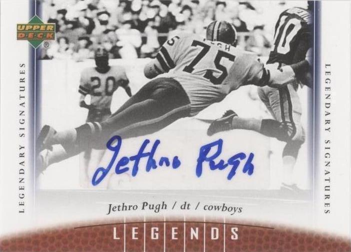 2006 UD Legends - Jethro Pugh #63 Legendary Signatures (AU) for sale ...