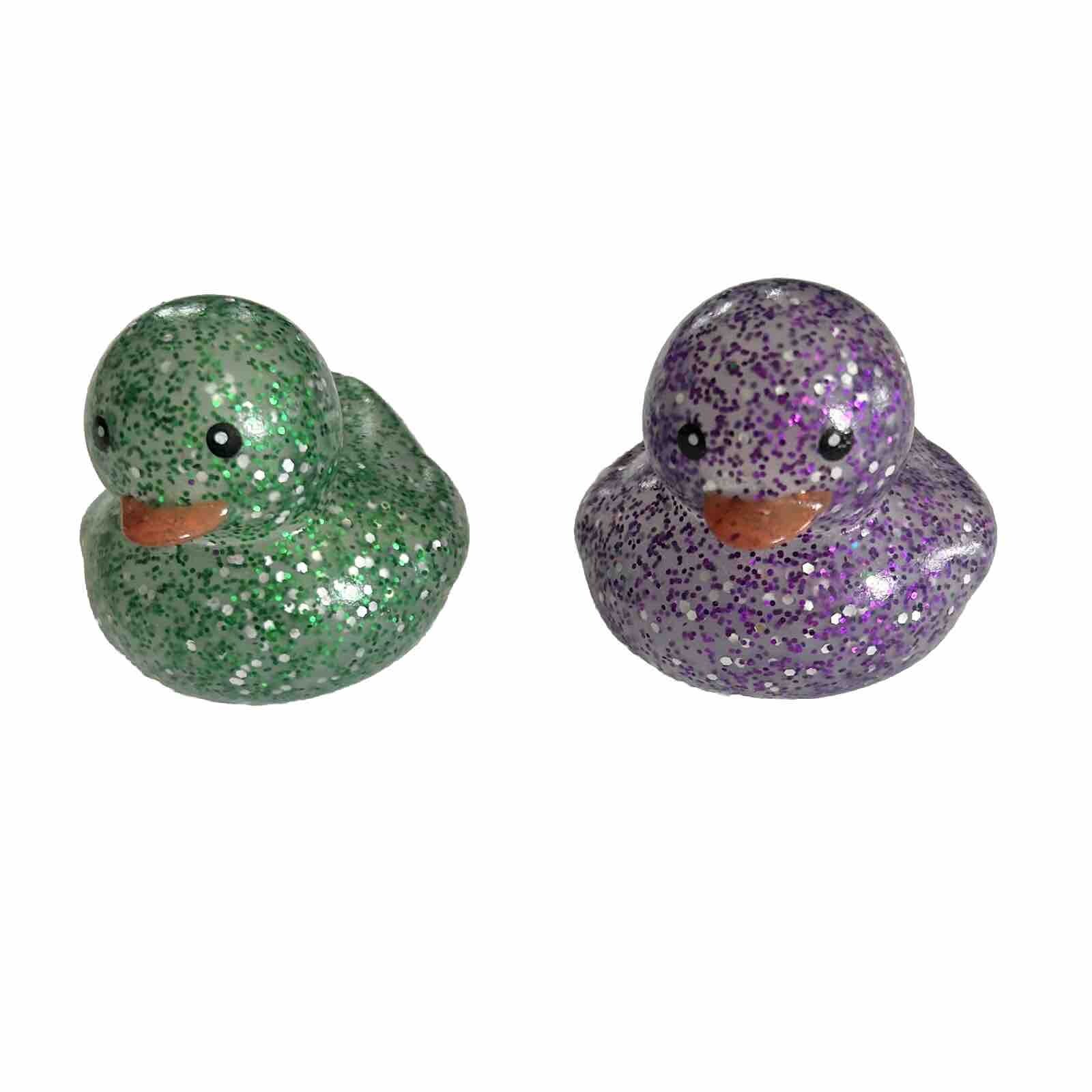 Glitter Dazzle Ducky Rubber Duck Sparkly Bath Toy Duckie Figure Lot of ...
