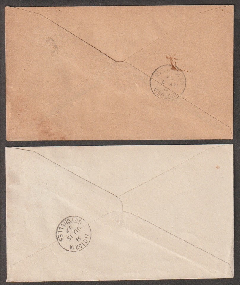 Seychelles 1957 2c purple sail fish on cover | eBay