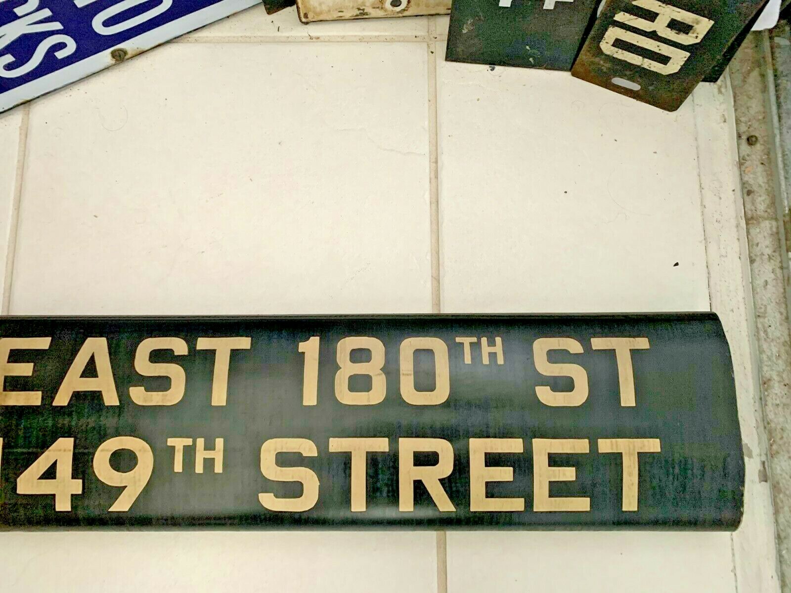 NYC SUBWAY ROLL SIGN IRT 1949 EAST 180 149 STREET PELHAM PROSPECT ...