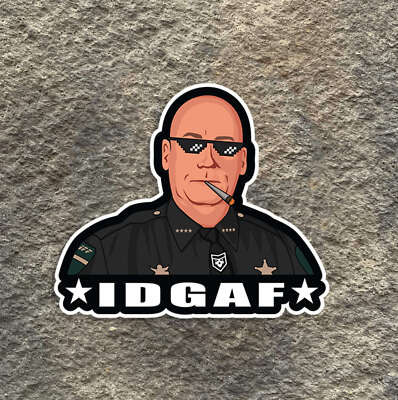 Florida Sheriff Bob Johnson: IDGAF Vinyl Decals | eBay