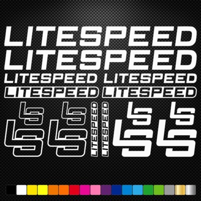 LITESPEED - KIT Vinyl Decals Stickers Sheet Bike Frame Cycle Cycling ...