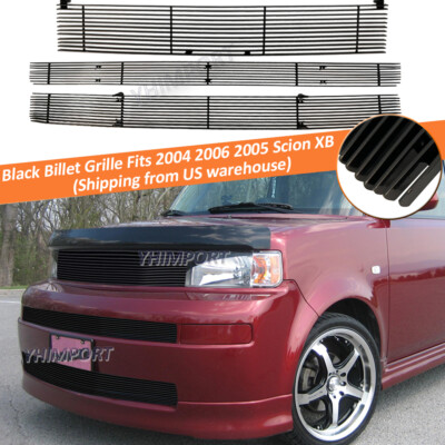 Upper And Lower Bumper Grille 2004 05 06 Scion XB Front Black Billet ...