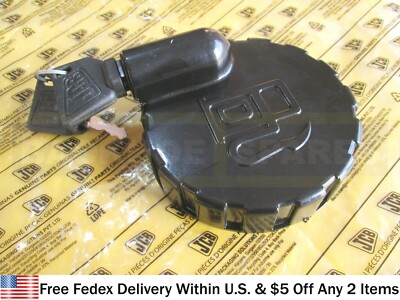 JCB PARTS - GENUINE DIESEL FUEL CAP WITH 2 KEYS (123/05892 331/33064 ...