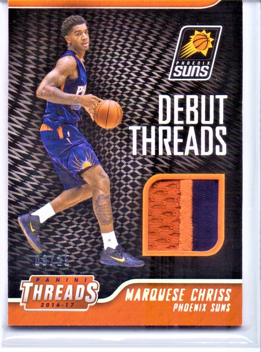 2016-17 Panini Threads - Debut Threads Marquese Chriss #5 Prime /25 ...
