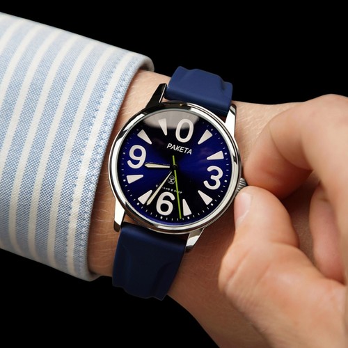 Raketa BIG ZERO 1990s, Rare Dial BLUE Vintage Soviet Mechanical Mens ...