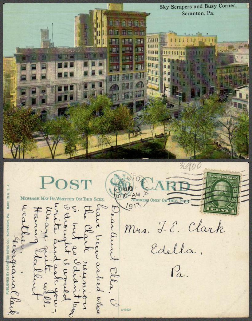 PENNSYLVANIA Scranton VINTAGE POSTCARD | eBay
