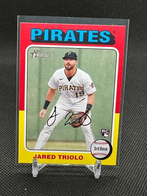 2024 Topps Heritage Jared Triolo ROOKIE #253 - Pittsburgh Pirates | eBay