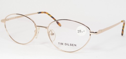 TIM DILSEN M593 SHINY GOLD /TORTOISE EYEGLASSES GLASSES METAL FRAME 52 ...