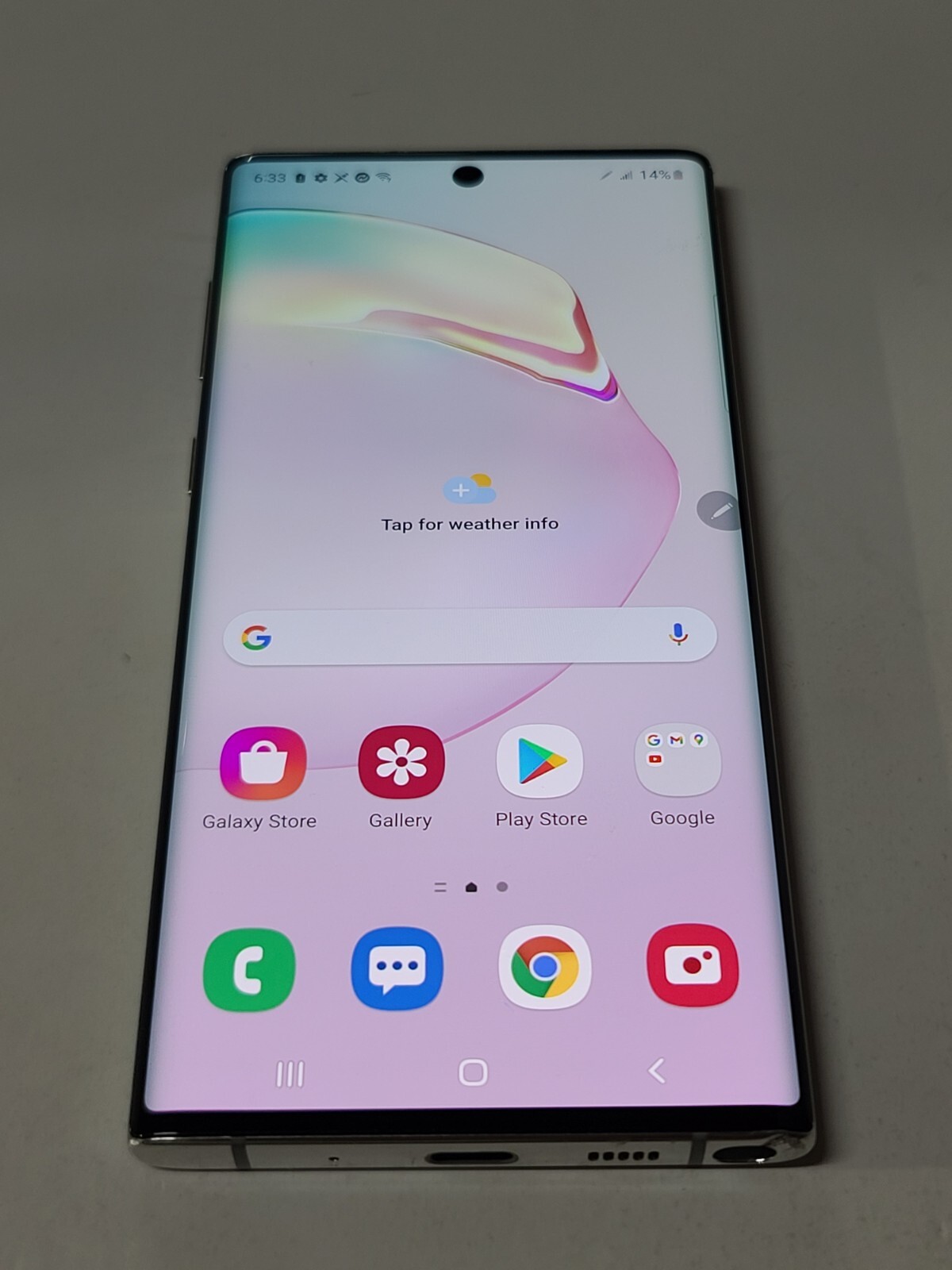 Samsung Galaxy Note10 SM-N970U,256 GB, Aura Glow,Unlocked,Fair ...