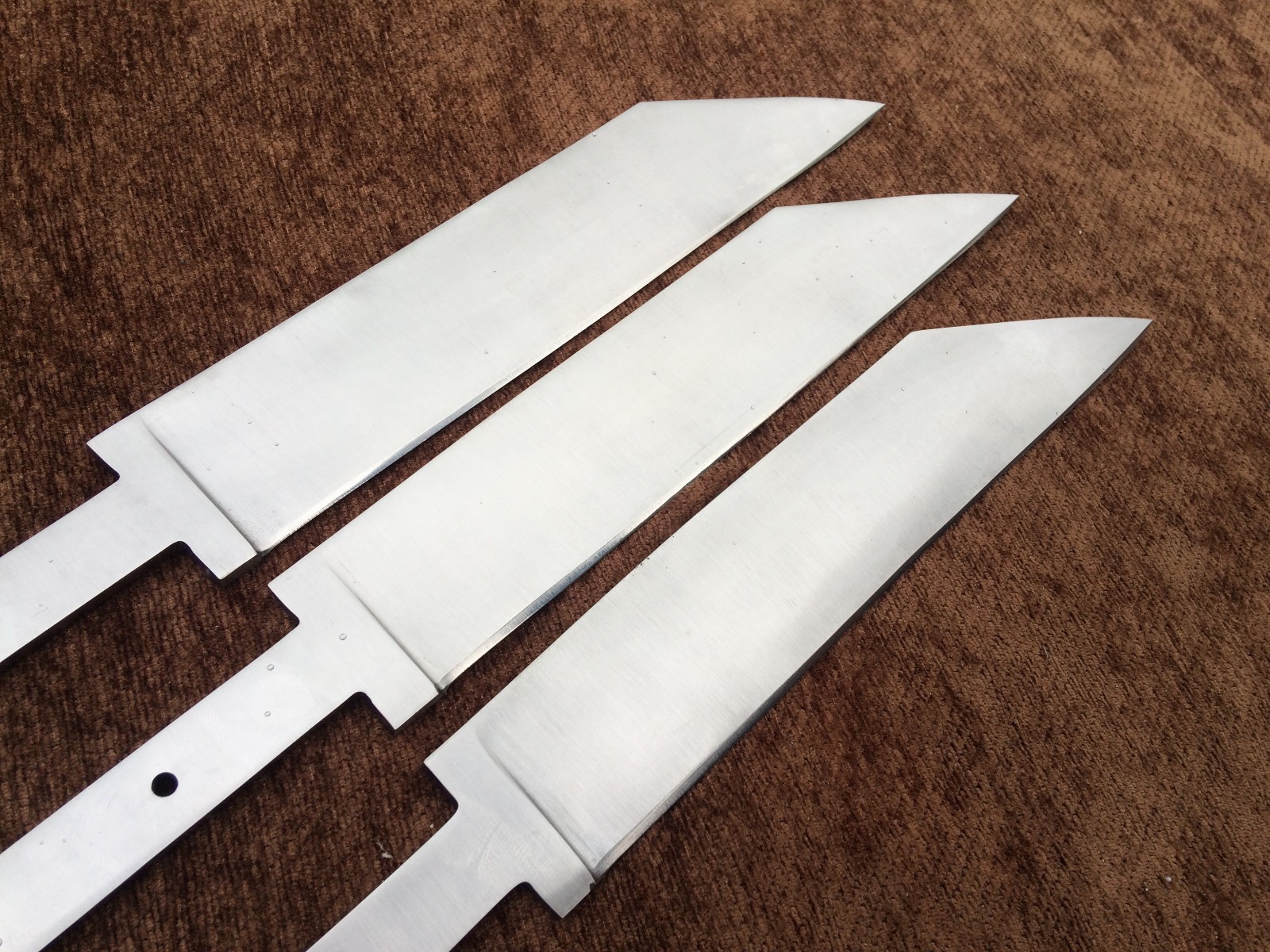 lot of 3 Handmade Carbon Steel 1095 Seax Blank Blades For Knife Making ...