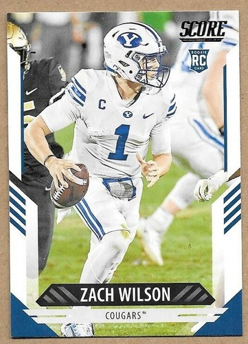 2021 Score Zach Wilson RC New York Jets BYU Cougars | eBay