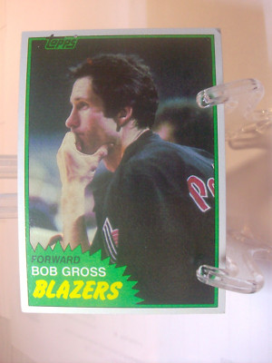 1981-82 Topps Basketball #W84 - Bob Gross - Portland Trail Blazers ...