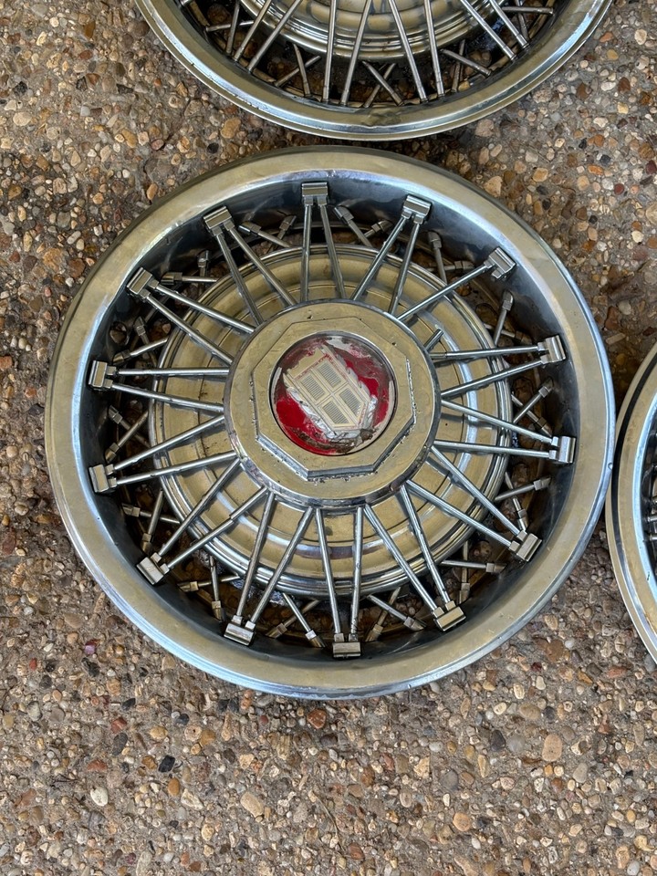 Ford, Mercury 70-80's OEM 14" Vintage Wire Spoke Hubcaps | eBay