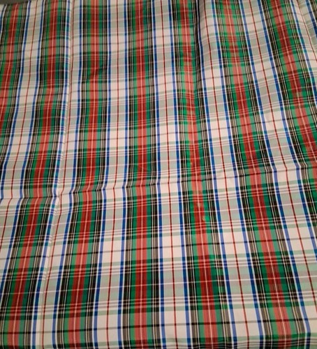 Multicolored Plaid Polyester Cotton Fabric 45" X 44" | eBay