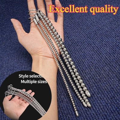 Stainless Metal Beads Urethral Sounding Insertion Dilator Stick ...