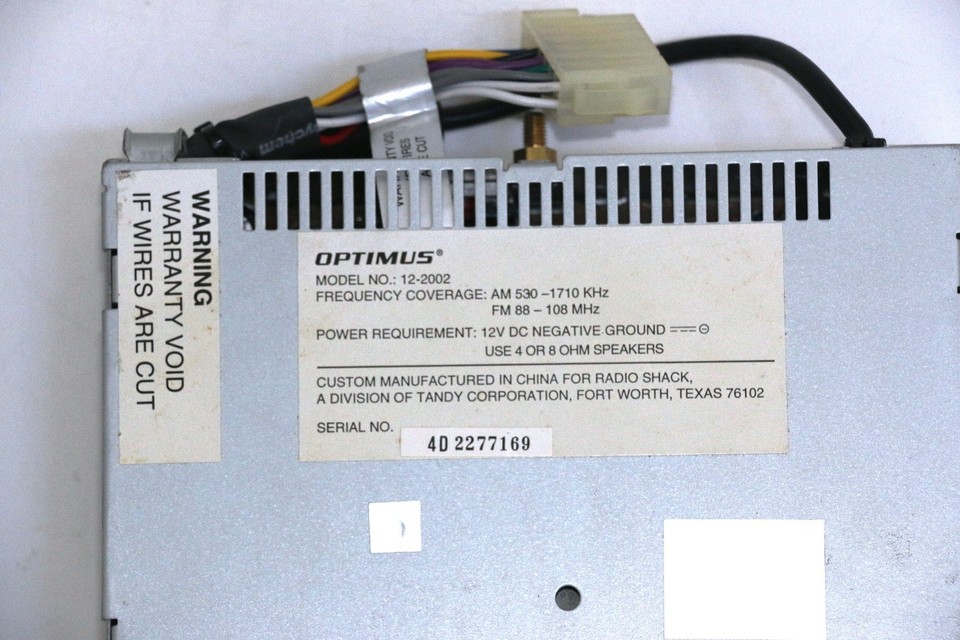 OPTIMUS AM/FM STEREO CASSETTE RADIO WITH AUTO REVERSE 12-2002 | eBay