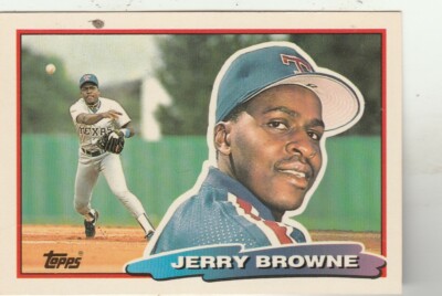 FREE SHIPPING-MINT-1988 Topps Big Texas Rangers #163 Jerry Browne ...