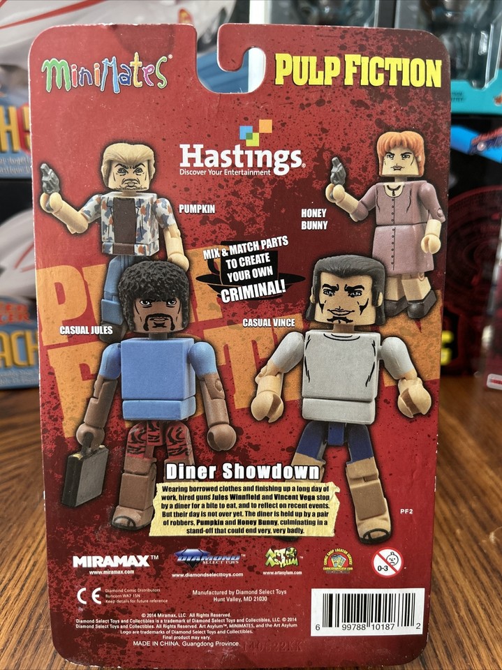 Hastings Minimates Pulp Fiction Diner Showdown Box Set NIB Vincent ...