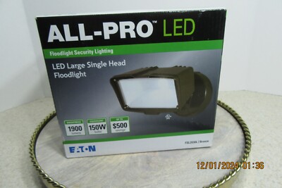 EATON ALL-PRO SINGLE HEAD FSL2030L Bronze LED FLOODLIGHT 1900 LUMENS | eBay
