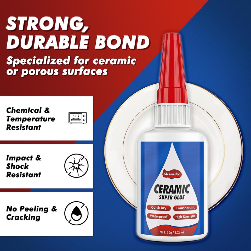 35g Ceramic Glue - Ultra Strong, Instant, Waterproof, high Temperature ...