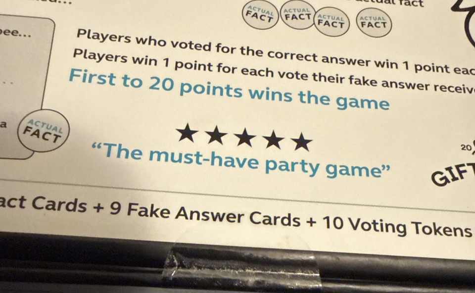 Card Game What The Actual Factual ? Complete Boxed New Sealed | eBay UK