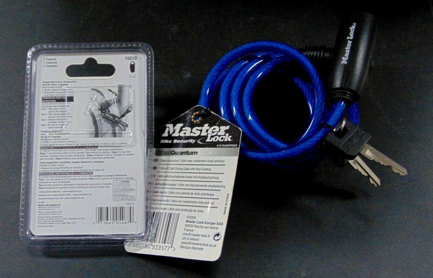 Master Lock Street Quantum + Lock & Leash Locks New | eBay Australia