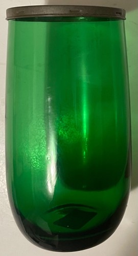 Arden Cottage Country Style Cheese Metal Lid & Green Glass Ankor ...