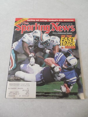 SPORTING NEWS Magazine, NOVEMBER 23, 1998, MIAMI DOLPHINS, JIMMY ...