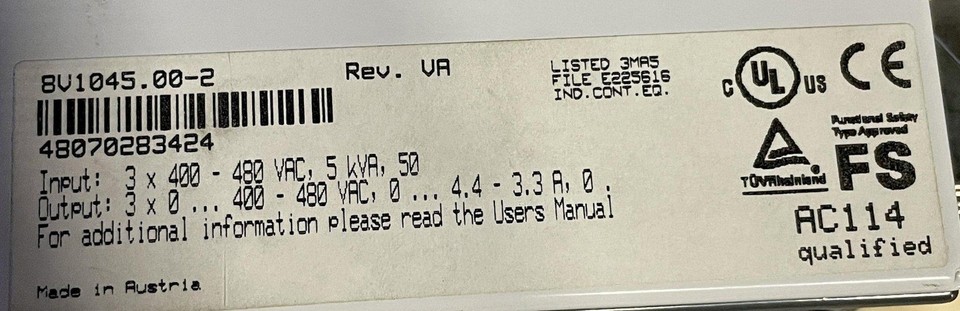 B&R ACOPOS 1045 Servo Drive 8V1045.00-2 | eBay