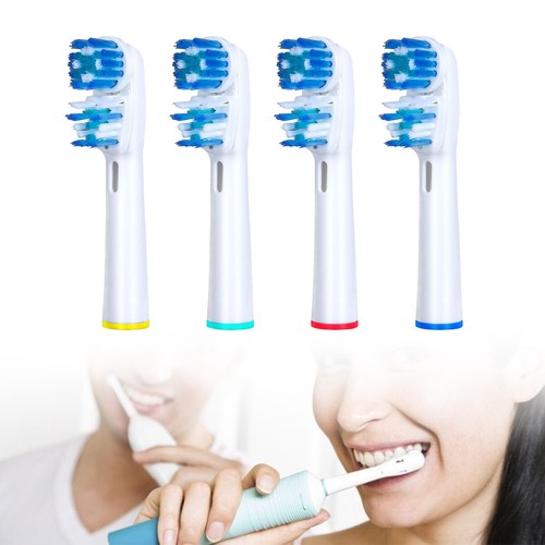 4X Double Clean Brush Heads Fit Braun Oral-B Dual Clean Electric ...