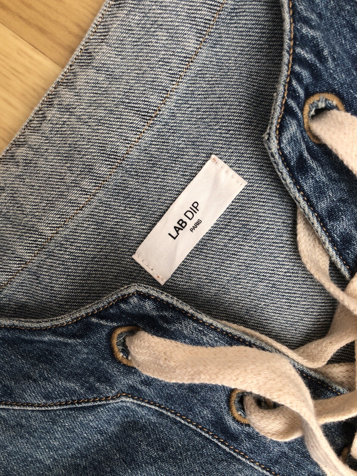 Lab Dip Paris Denim Dress Size 26 Medium/Large Shift Boxy Fit 14 16 ...