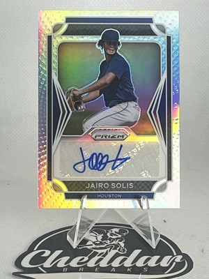 Jairo Solis 2021 Panini Prizm Draft Picks Autograph Silver Refractor ...