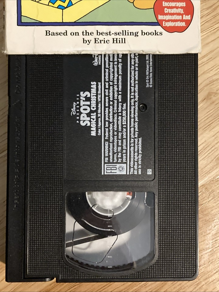 DISNEY SPOT’S MAGICAL CHRISTMAS VHS (PREVIEWED) | eBay