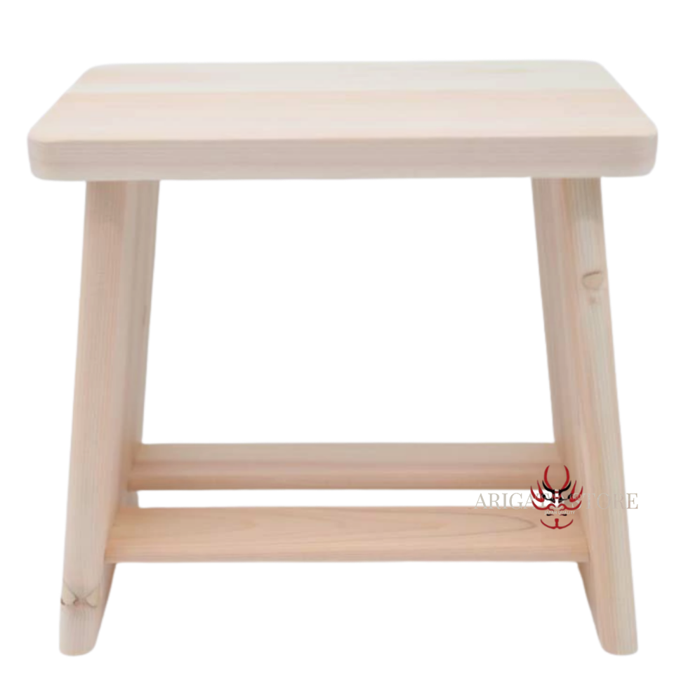 Japanese Oke wood Bath Yuoke Chair Soup box - 3pic SET Onsen Tools Made ...