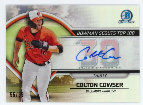 2023 Bowman - Bowman Scouts Top 100 Colton Cowser #BTP-30 Autographs ...